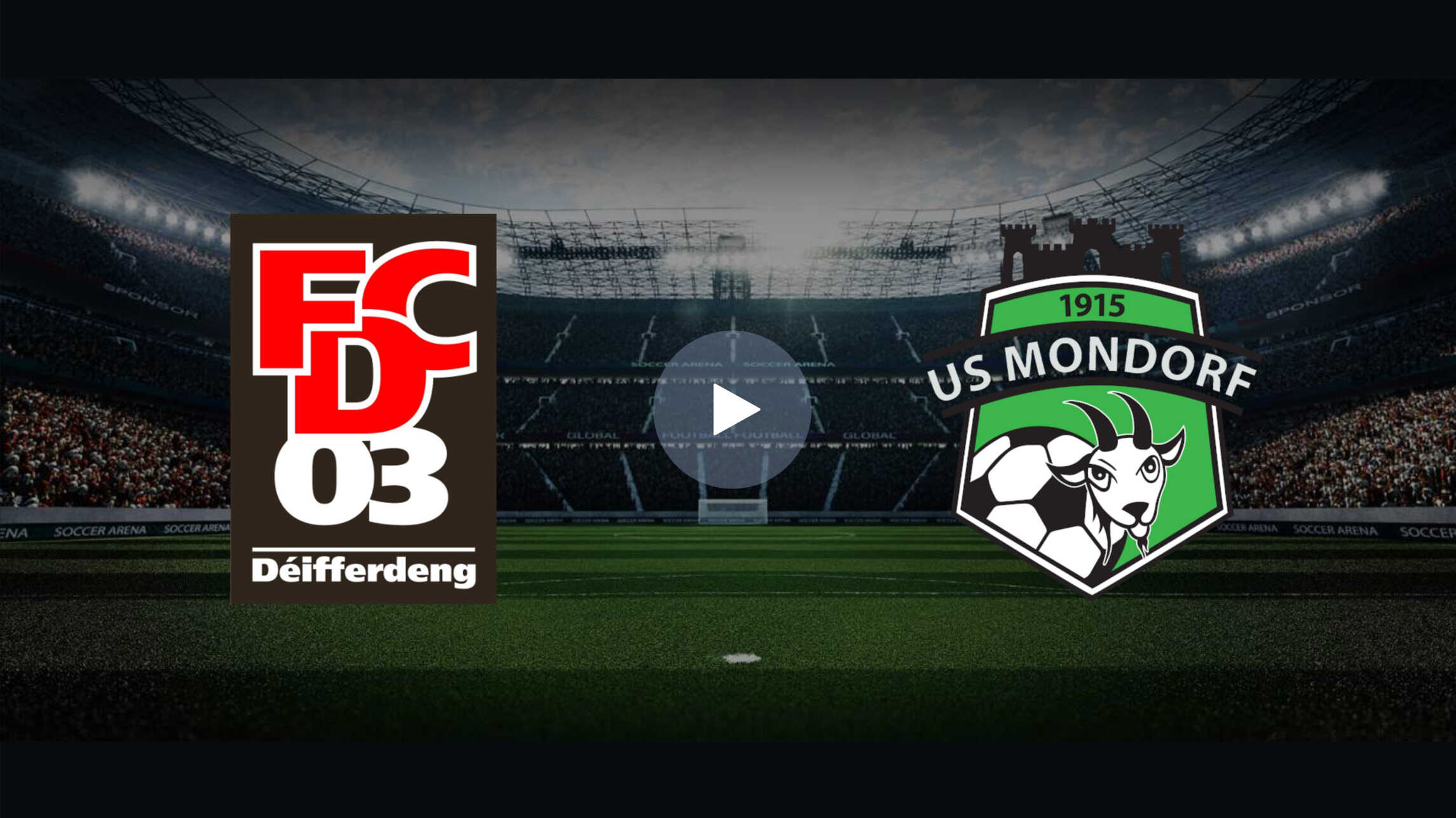Transfert en direct : FC 03 Differdange vs Mondorf-les-Bains, Football ...